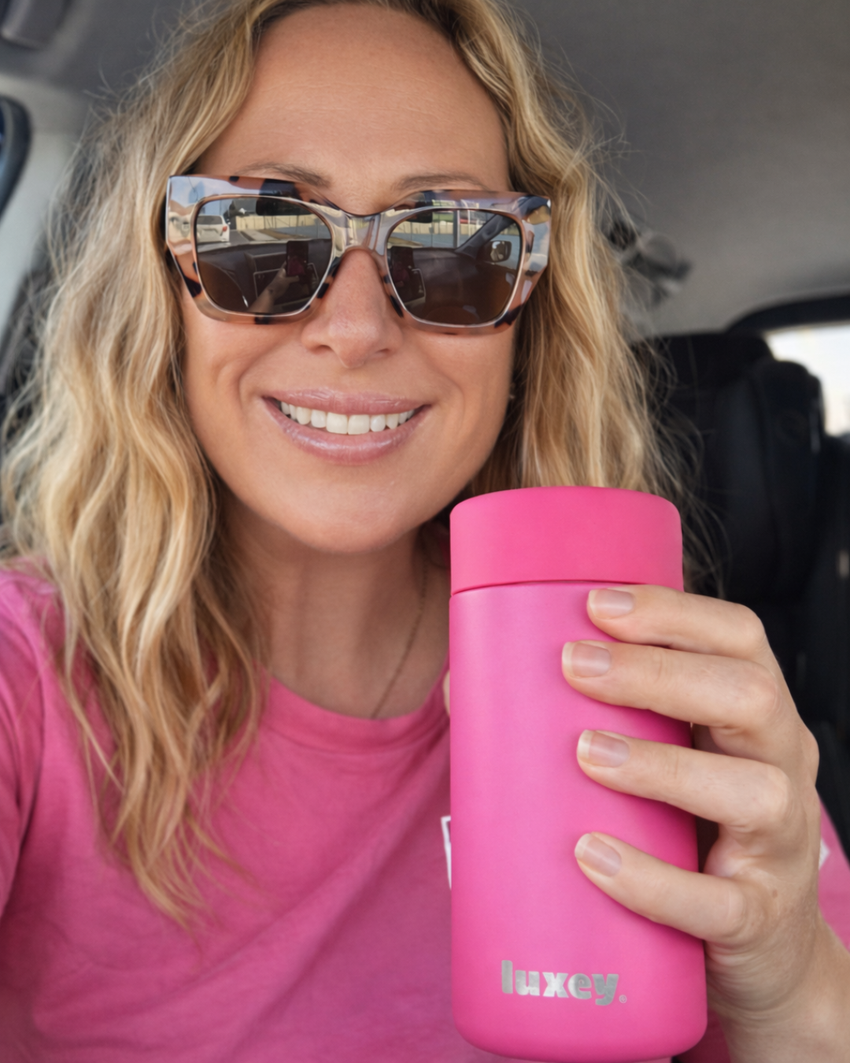 Reusable Glass & Stainless Steel Coffee and Smoothie Cups – LUXEY CUP
